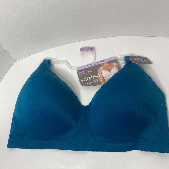 Secret Treasures | Intimates & Sleepwear | 44dd Blue Wireless Seamless ...